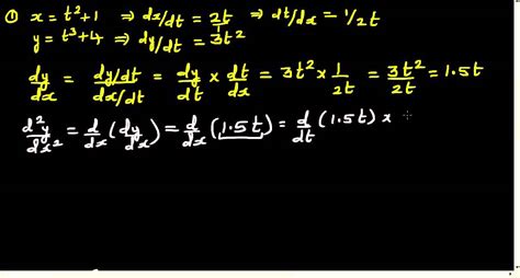 Finding The Second Derivative Of A Parametric Function Youtube
