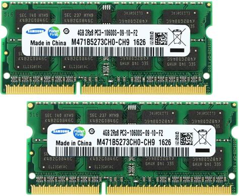 Amazon サムスン ノートpc用メモリ Pc3 10600ddr3 1333 So Dimm 4gb X 2 並行輸入