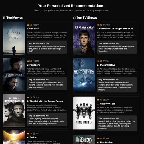 Watching Movie Show Recommendations
