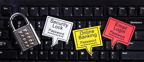 Premium Photo Metal Security Lock Online Banking And Email Login With