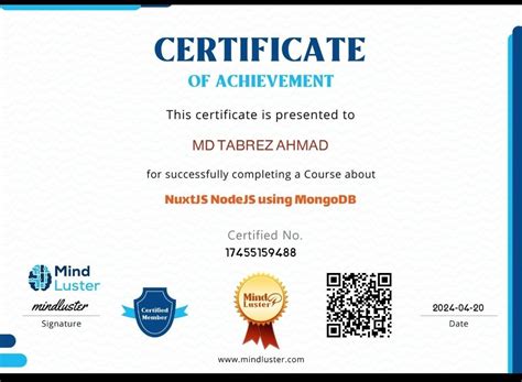 tabrez ahmad on linkedin nodejs certification serversidedevelopment