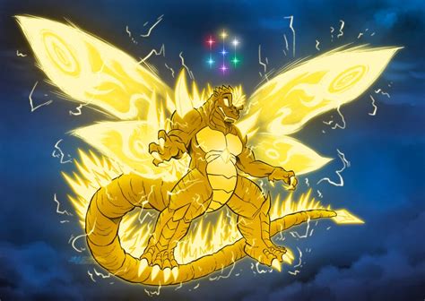 Godzilla And Super Godzilla Sonic And 2 More Drawn By Brandon