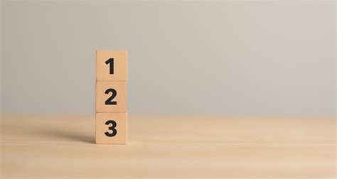 작업 우선 순위 및 관리 개념입니다 모든 활동에서 우선 순위입니다 업무 우선순위를 설정하고 할 일 목록을 정리합니다 숫자 1 2 3이 있는 나무 큐브 블록 0명에 대한 스톡