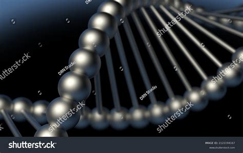 Science Molecular Titanium Dna Model Structure Stock Illustration