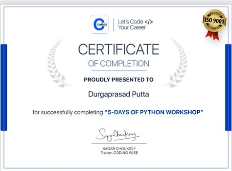 Completed A Five Day Python Course Durgaprasad Putta Posted On The Topic Linkedin
