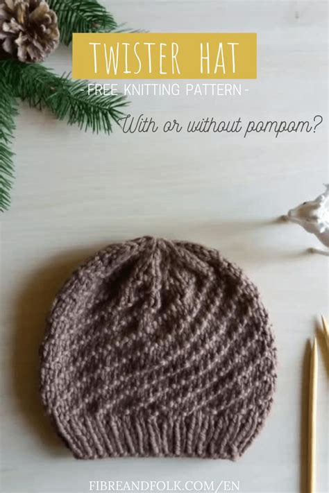 Twister Knit Hat — Fibre And Folk • Crochet Knitting Sewing Diy Free