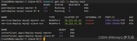 k8s 部署mysql主从集群 csdn博客
