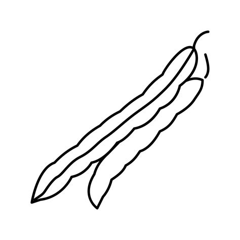 String Beans Clipart Black And White