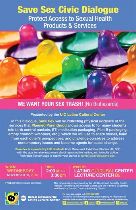 Save Sex Civic Dialogue Protect Access to Sexual Health Products Services Rafael Cintrón