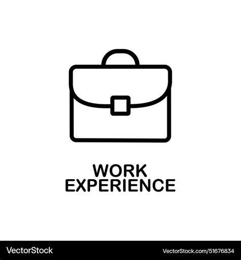 Work Experience Line Icon Element Of Human Royalty Free Vector