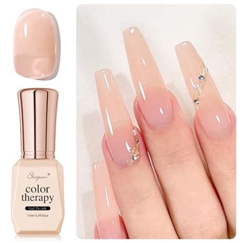 Sheer Jelly Nude Gel Nail Polish 15ml Soak Off Uv Led Natural Nail Gel