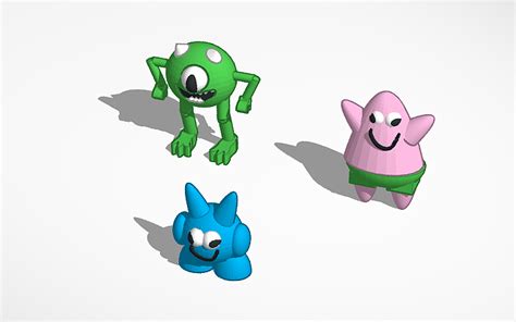 3d Design Cartoon Characters Tinkercad