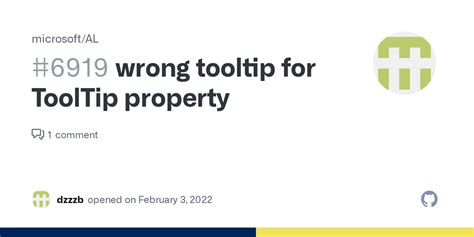 Wrong Tooltip For Tooltip Property · Issue 6919 · Microsoftal · Github