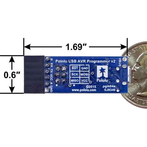 programmer usb avr pololu v2 microusb 3 3v 5v botland robotic shop