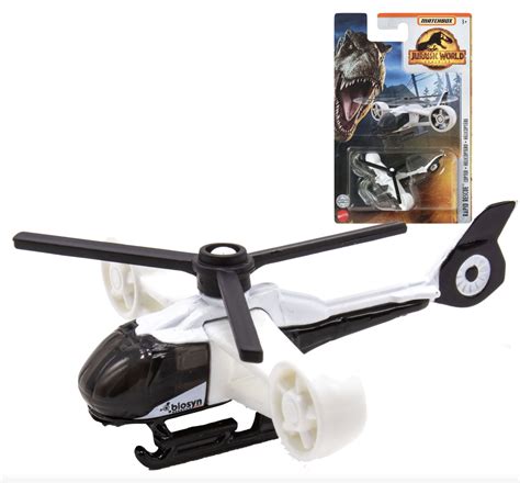Верталет Matchbox Jurassic World Rapid Rescue Copter Helicopter Mattel