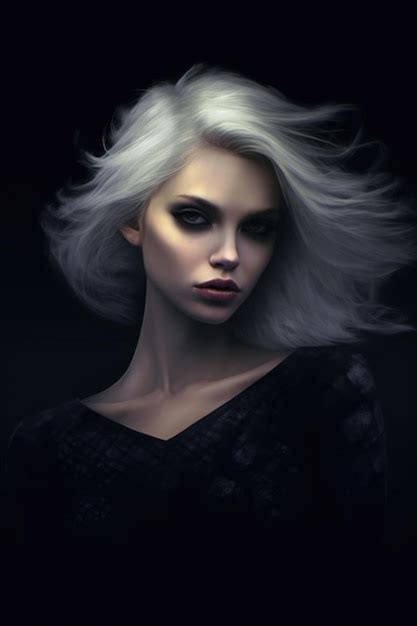 Premium Ai Image Sensual And Erotic Beauty In Black Clothing And Dark Magic