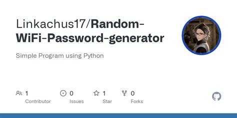 Github Linkachus17random Wifi Password Generator Simple Program