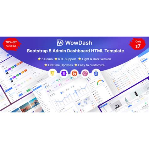 Jual Wowdash V10 Bootstrap 5 Admin Dashboard Html Template Dvd Kab Gresik Juragan