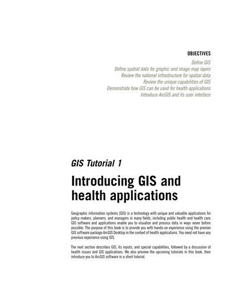 Pdf Gis Tutorial For Health Chapter 1 Esri Support Dokumen Tips