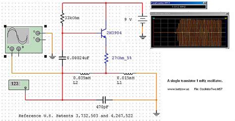 Electronic Oscillator Circuit Schematic
