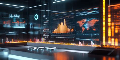 A Smart Office Where Ai Automation Enhances Business Operations And Efficiency Stock