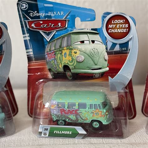Disney Pixar Cars Fillmore Brand New Mater And Lightening Mcqueen New