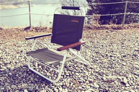 캠핑용품 각도조절이 가능한 캠핑의자 캔버라 심플라운지 로우체어 Chadorricom