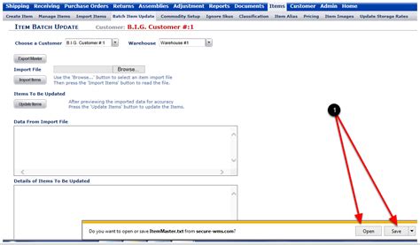 Items Batch Item Update