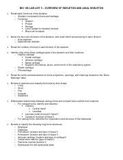 Comprehensive Study Of Skeleton And Axial Skeleton In BIO Lab Course Hero