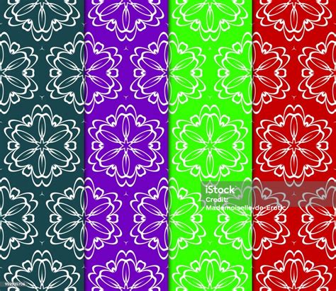 아트 데코 스타일 완벽 한 패턴 질감의 컬렉션입니다 컬러 배경입니다 벡터 일러스트입니다 0명에 대한 스톡 벡터 아트 및 기타 이미지 Istock