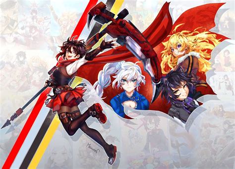 Ruby Rose Weiss Schnee Yang Xiao Long Blake Belladonna Pyrrha Nikos