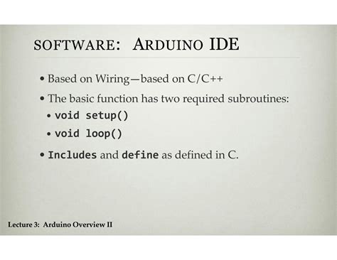 Solution Lecture 3 Arduino Overview Ii Studypool