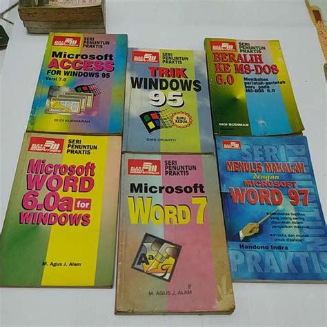 Jual Harga 1an Judul Ada Dideskripsi Microsoft Word 6 0 For Windows Microsoft Word 7 Microsoft