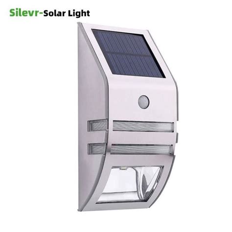 Applique Murale Led Solaire Avec D Tecteur De Mouvement Pir Imperm Able Clairage D Ext Rieur