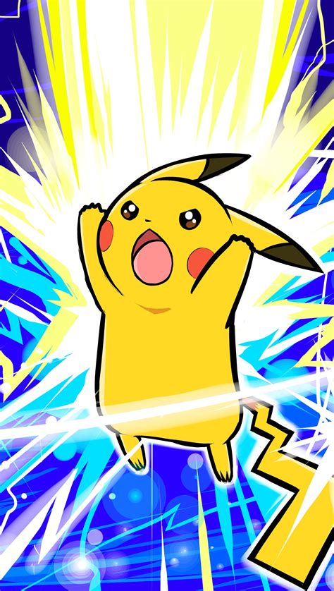 Pikachu Saltando Pokémon Anime Fondo De Pantalla Para Celular Móvil Y Iphone Id13190