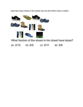 Fractions Of A Set Practice Questions By Jesse Brink TPT