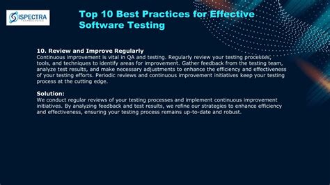 Ppt Top 10 Best Practices For Effective Software Testing Powerpoint Presentation Id13369303