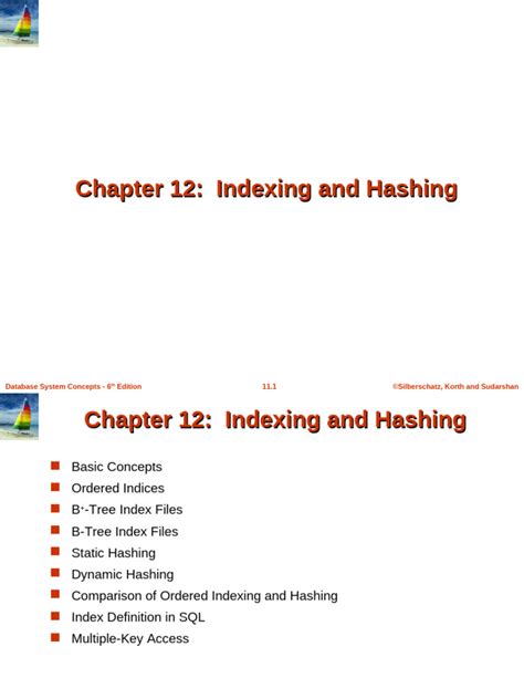 Indexing And Hashing Pdf Database Index Information Science
