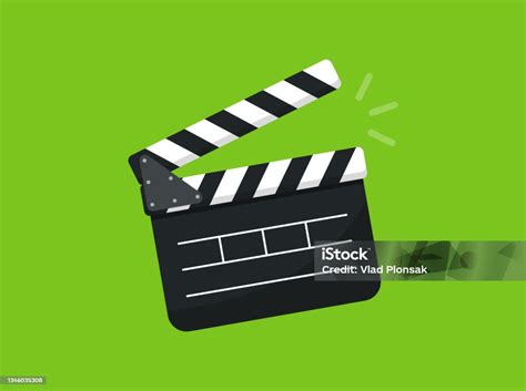 영화 클래퍼 보드 영화 촬영 및 영화 제작을위한 영화 박수 보드를 열었습니다 영화 클래퍼 프론트 뷰 벡터 Documentary