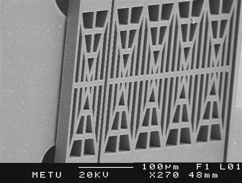 3 Shows The Sem Image Of The Released Structure The Etch Undercut Of Download Scientific