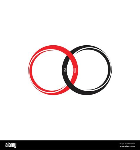 Linked Rings 3d Logo Vector Stock Vector Image And Art Alamy