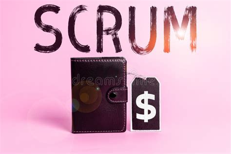 Conceptual Display Scrum Word For Handwriting As Distinct From Print Written Characters Of Play