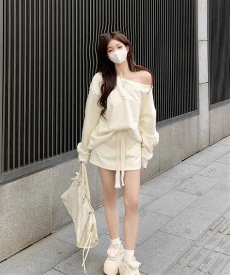 무료배송 코디세트 맨투맨스커트 주말데이트 캐주얼코디셋업 아이보리다크그레이브라운 겨울코디 셋업