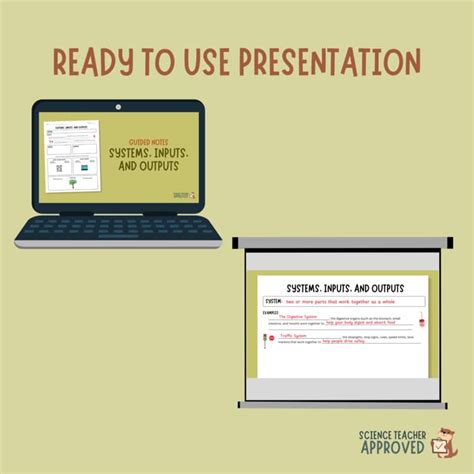 Systems Inputs And Outputs Guided Notes Cloze Notes Print And Go