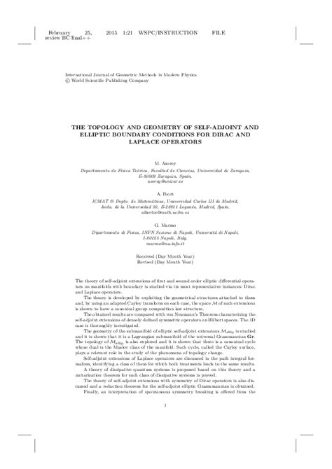 The Topology And Geometry Of Self Adjoint And Elliptic Boundary Conditions For Dirac And Laplace