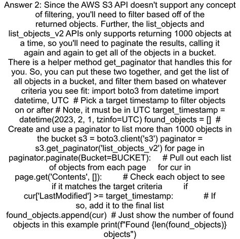 List Objects In S3 Bucket With Timestamp Filter One News Page Video