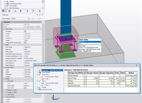 New Steel Column Base Plate Connection Modeling Design