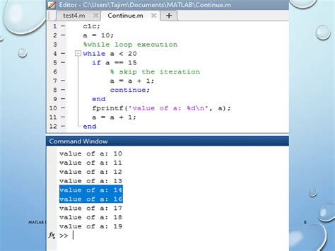 matlab lecture 4 loops taj ppt