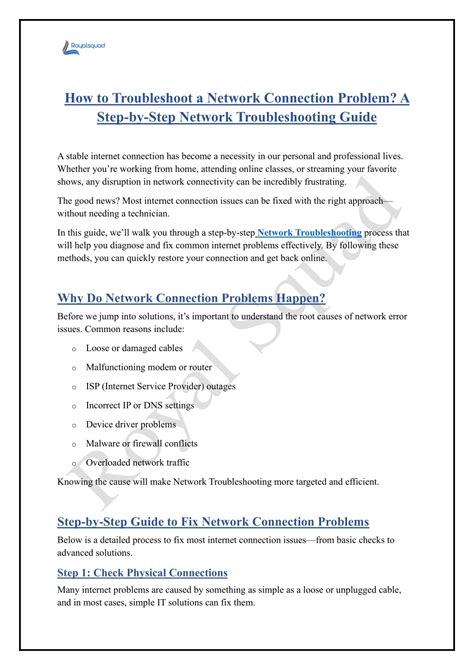 Ppt How To Troubleshoot A Network Connection Problem A Step By Step Network Trouble