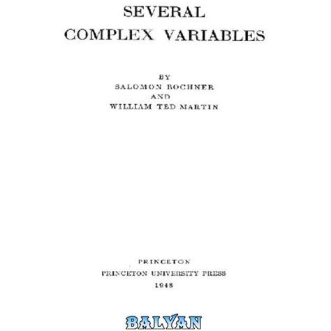 خرید و قیمت دانلود کتاب Several Complex Variables ترب
